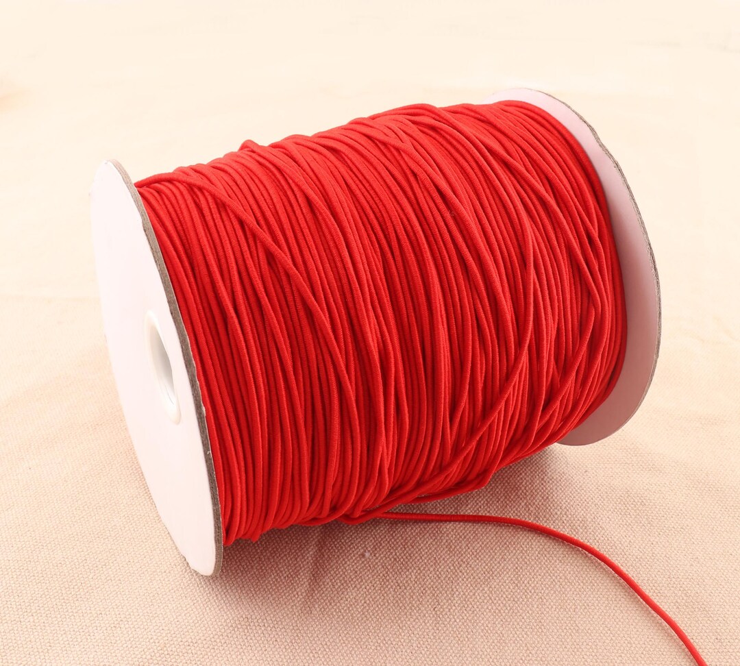 1.5mm Elastic Rope Cord Red Color Elastic Beads Cord,stretch Elastic ...
