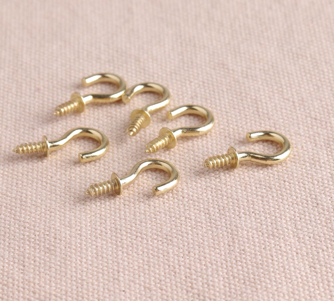 Screw Eye Bails Eye Hook Pin For jewelry Making Light Gold | Etsy