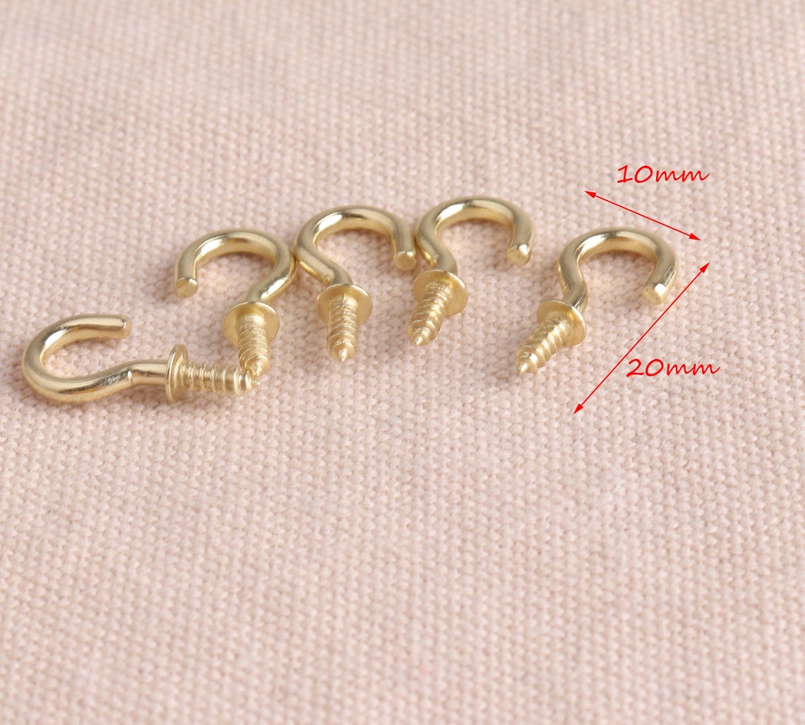 Screw Eye Bails Eye Hook Pin For jewelry Making Light Gold | Etsy