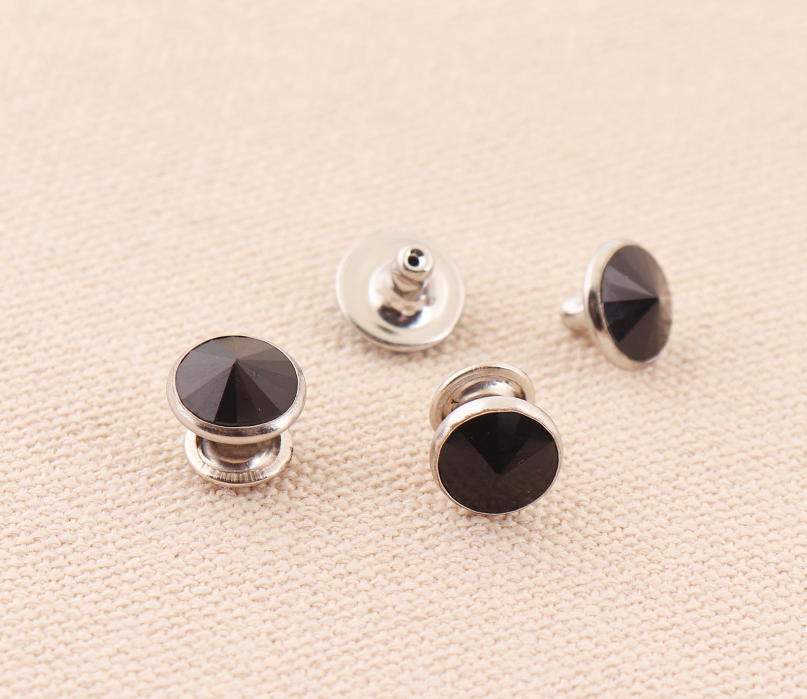 9mm Black Rhinestone Rivets for Garmentsspeedy Rivets 20pc - Etsy