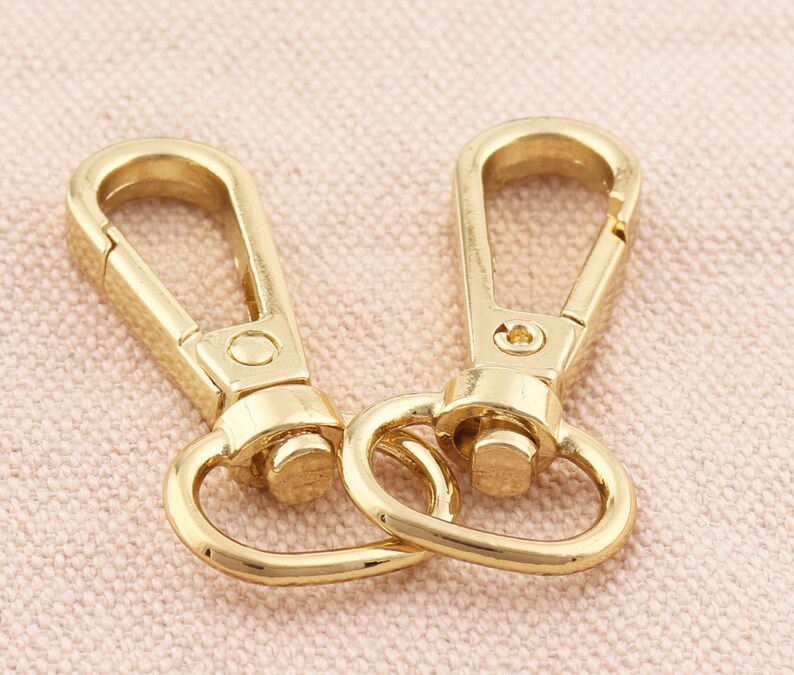 Light Gold Swivel Snap Hook Swivel Clasp Clips 14 Mm Inner - Etsy