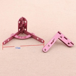 Pink Box Hinges Metal Box Quadrant Hinge Hardware Set of 10pcs - Etsy
