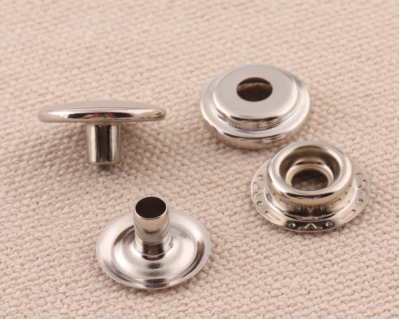 4 Parts Snaps Buttons Rose Gold /nickel/bronze/gold Color | Etsy