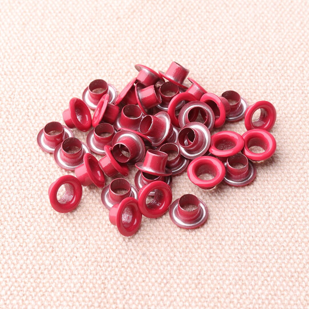 Eyelets Grommets 8mm3.5mm4mm Red Color Grommet Eyelet for Bead Cores ...
