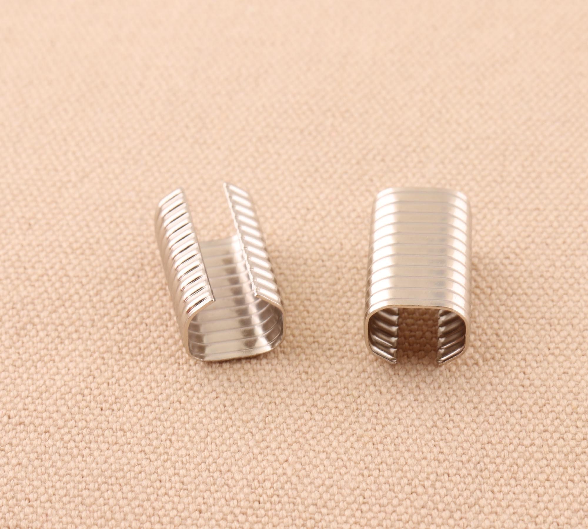 50pcs Silver Color Cord End Rope End Nickel Plated Cord Cap for ...