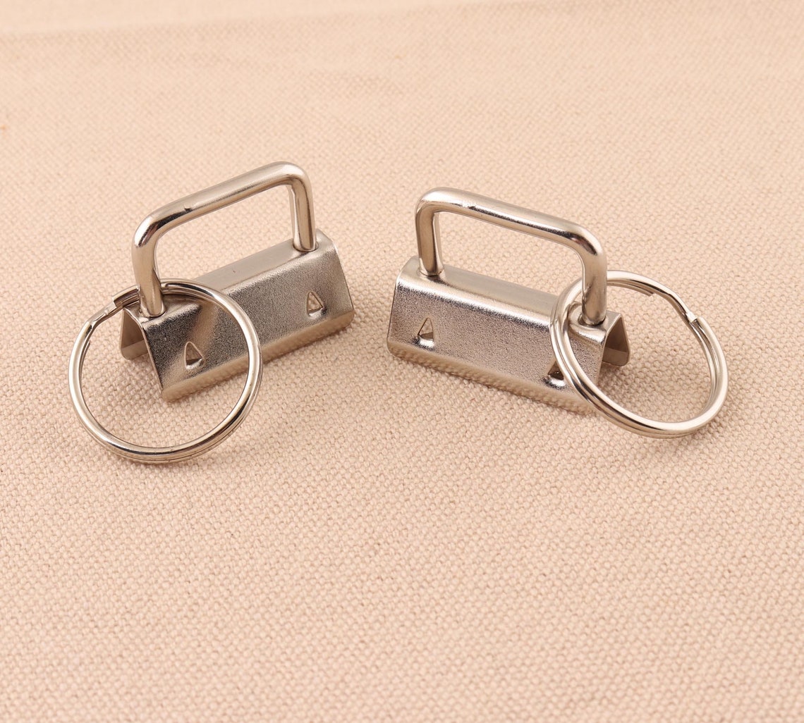 12pcs Nickel Plated Color Key Fob Hardware Metal 30mm With Key - Etsy