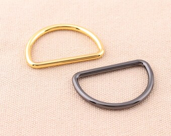 1 Metal D Rings Dee Rings Non Welded GOLD Free Shipping D-RING DRG-118 ...