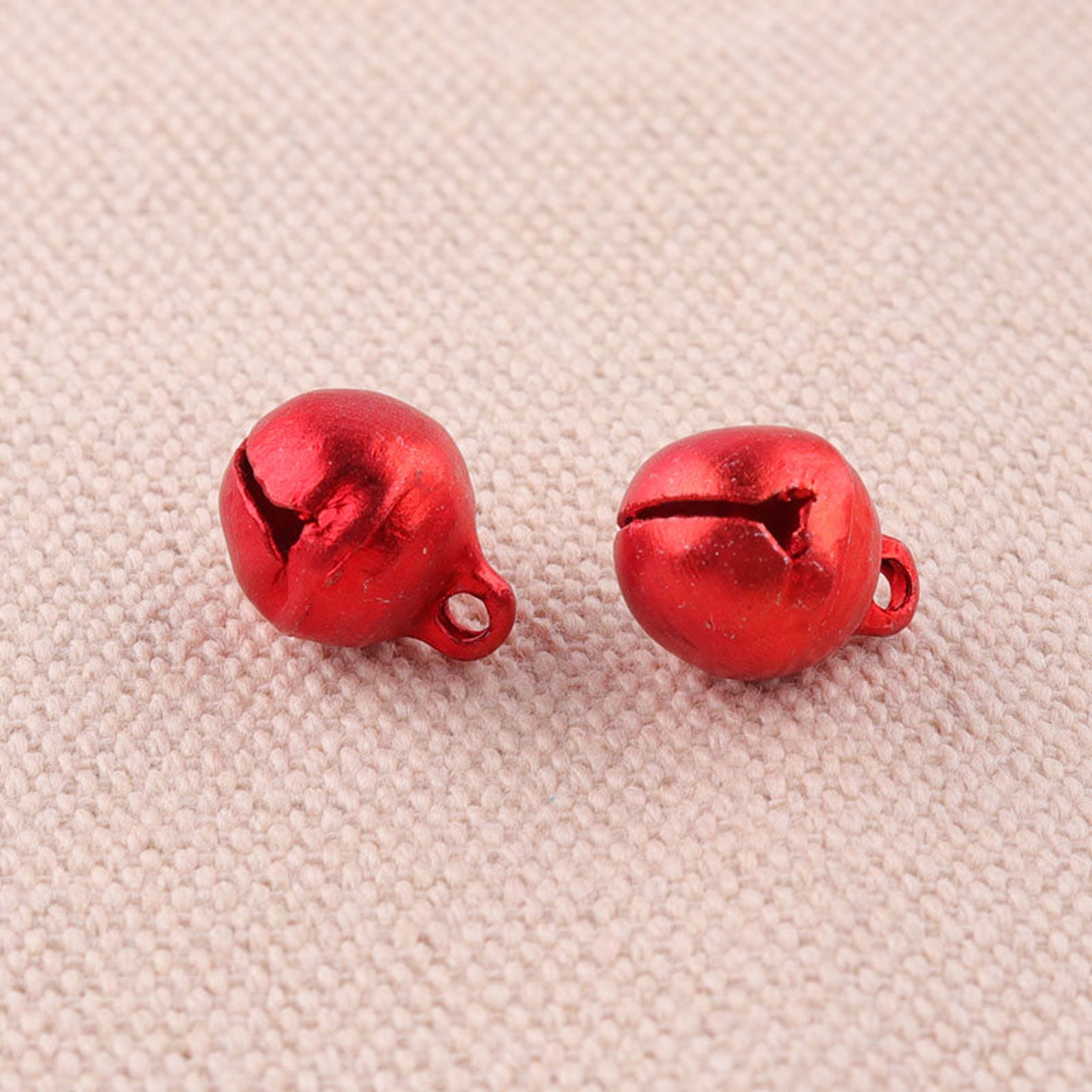 50pcs Jingle Bells Red Color 11mm Small Bells Christmas - Etsy