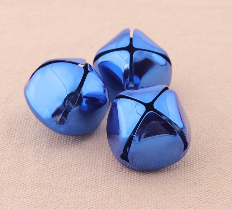 30pcs Large Blue Color Cross Jingle Bells 28mm Charm Bells - Etsy