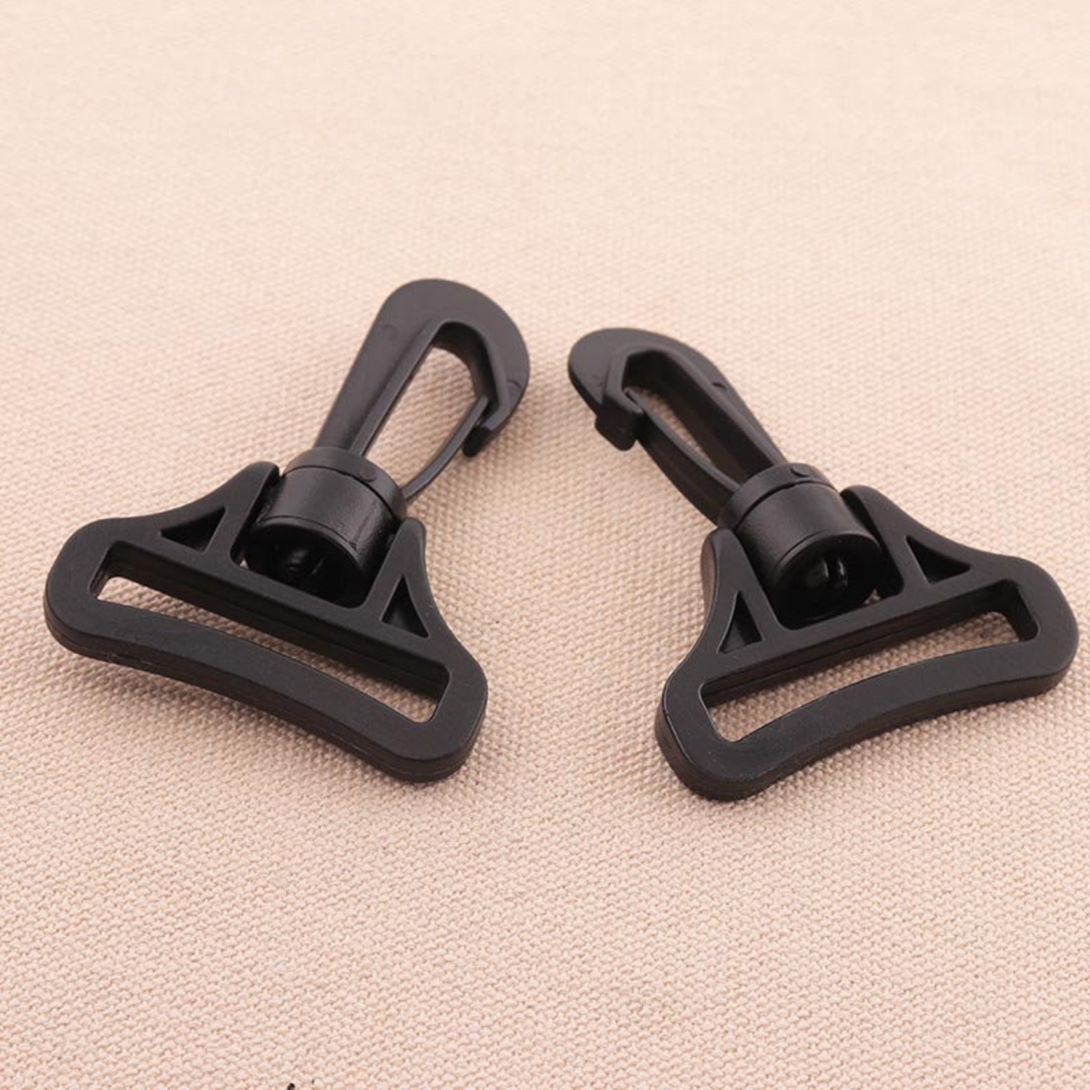 8pcs Plastic Snap Hook Swivel Clasp Purse Strap Clip Black - Etsy