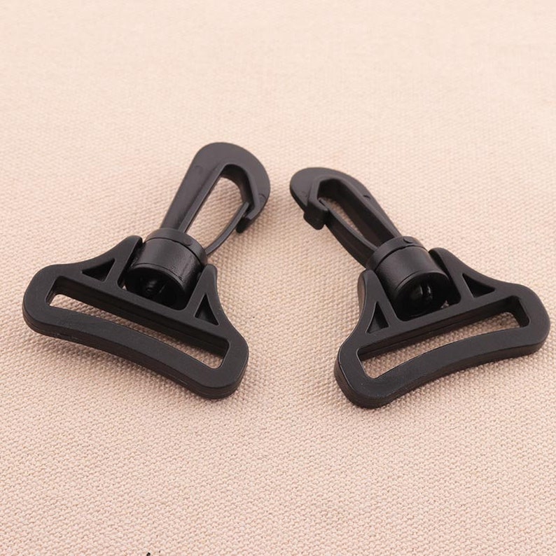 8pcs Plastic Snap Hook Swivel Clasp Purse Strap Clip Black - Etsy