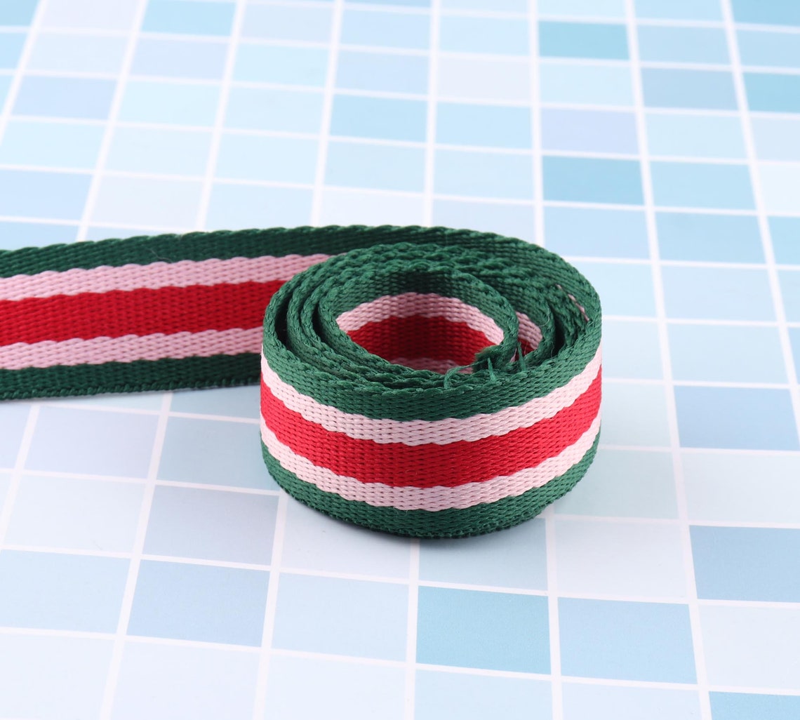 25mm 1inch Striped Webbing Nylon Colorful Key Fob Webbing - Etsy