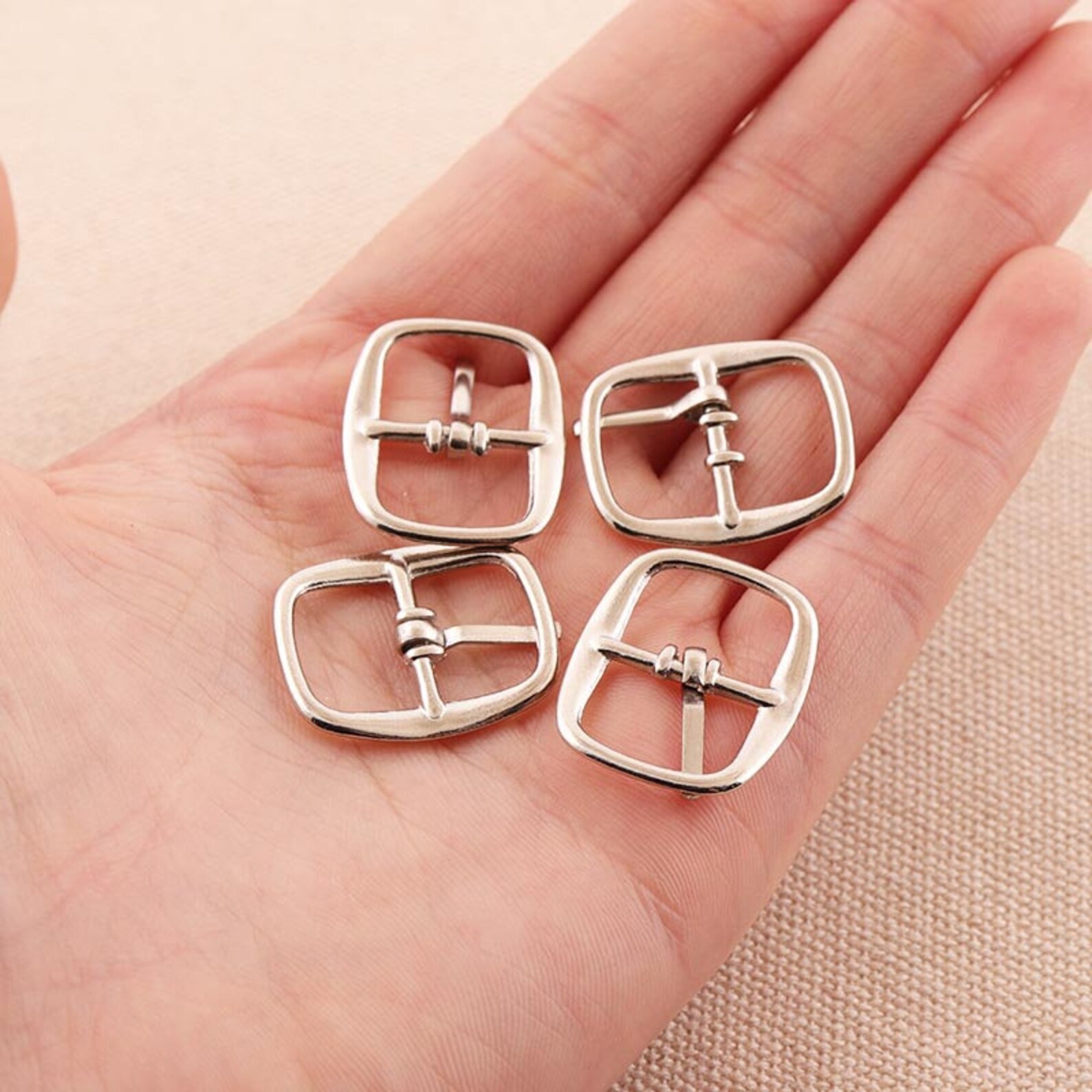 20pcs Silver Adjuster Buckle 13mm Inner Strap Buckles Center - Etsy
