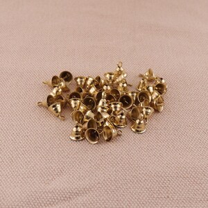 24pcs Jingle Bells Gold Small Jingle Bells Tiny Church Bells Christmas ...