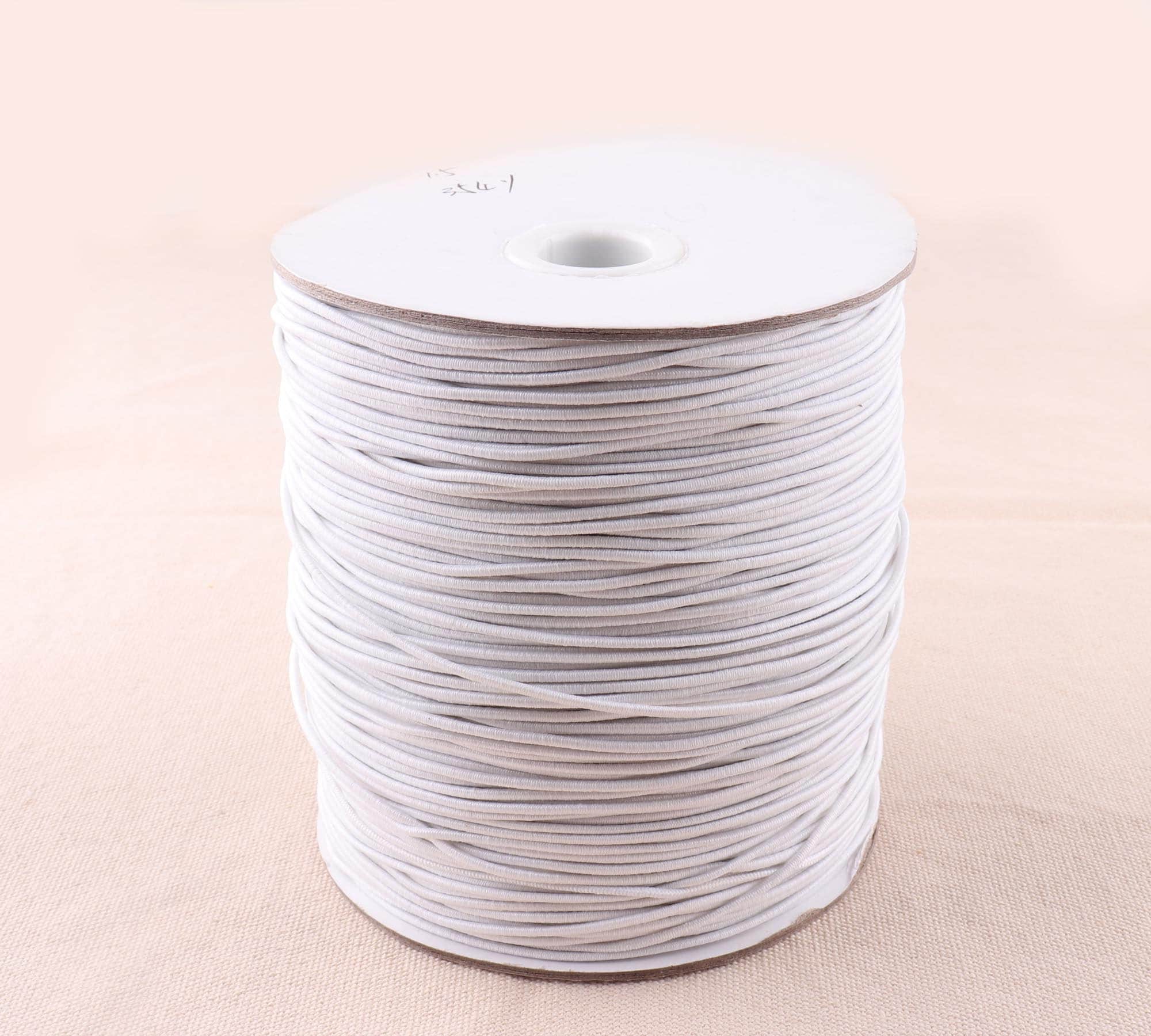 50yds Elastic Cord Colorful 1.0mm Stretch Drawstring, Nylon Wrapped ...