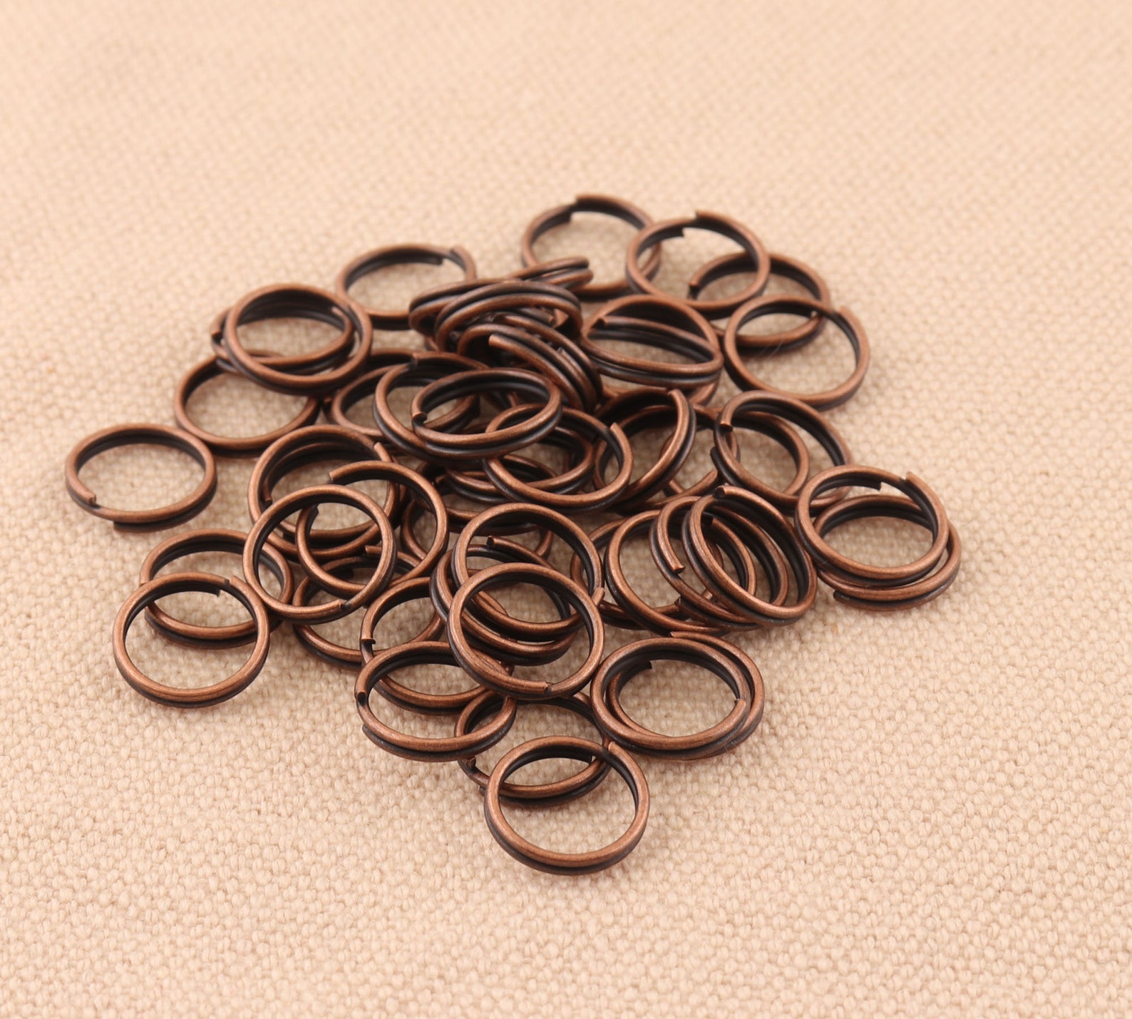 500pcs 10mm Copper Color Key Ring Split Ring Metal Key Chain - Etsy