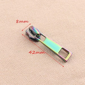 6pcs Rainbow Color Colorful Zipper Heads ,zipper Pulls Charms,zipper ...