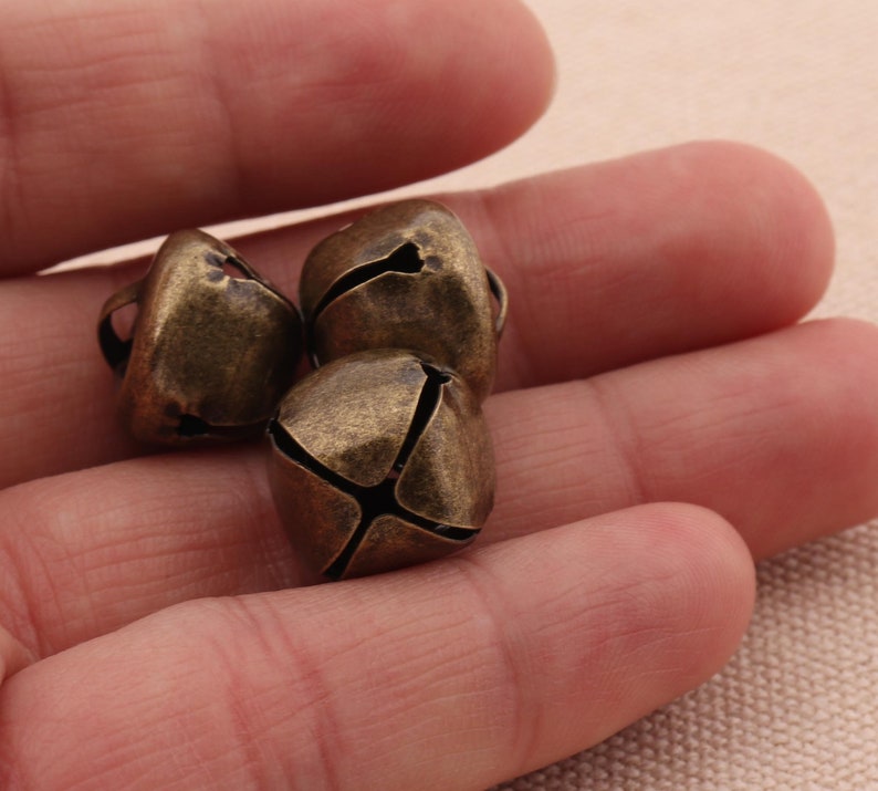 14mm Antique Bell Small Bell Bell Beads Bronze Color Jingle - Etsy