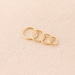 200pcs Gold Color Small Key Rings 16/14/12/10mm Outer Metal Split Key ...