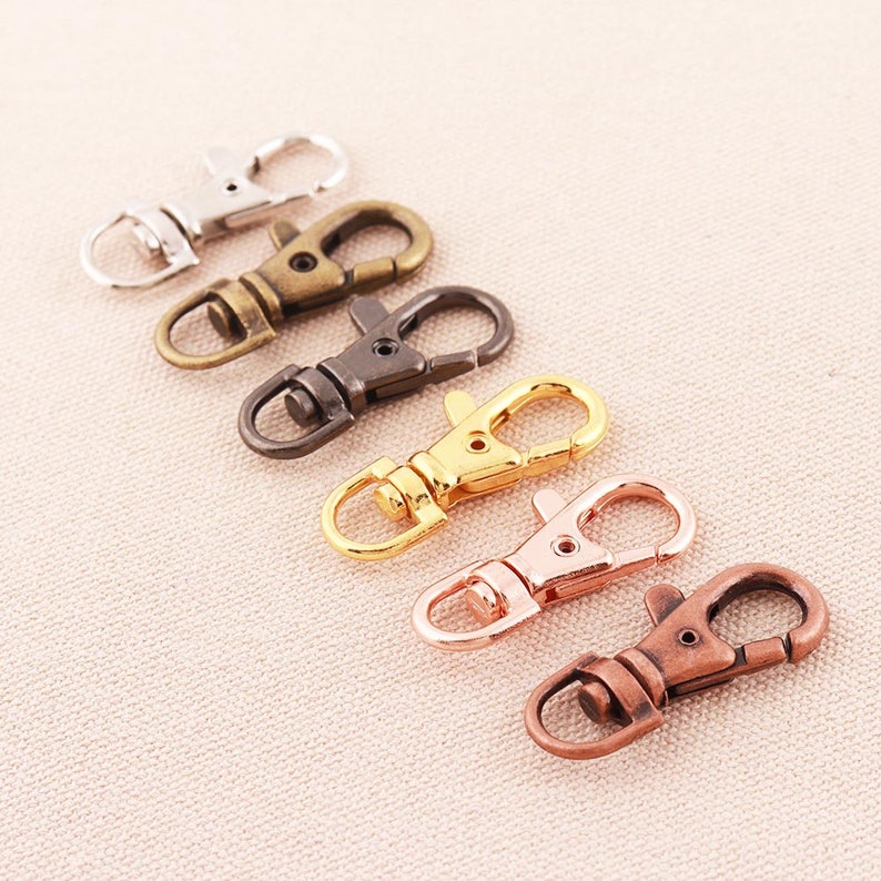 15pcs Lobster Clasp Black 39mm Metal Swivel Clasp Large Clasp for Bag ...