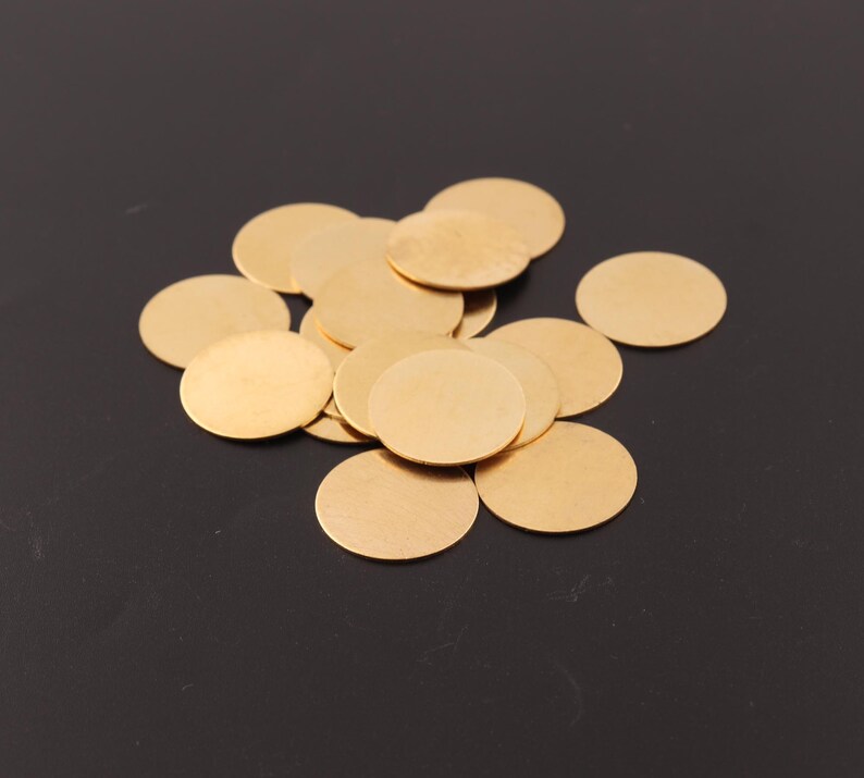10pcs 1/2 Round Copper Tags Stamping Disc Blanks | Etsy