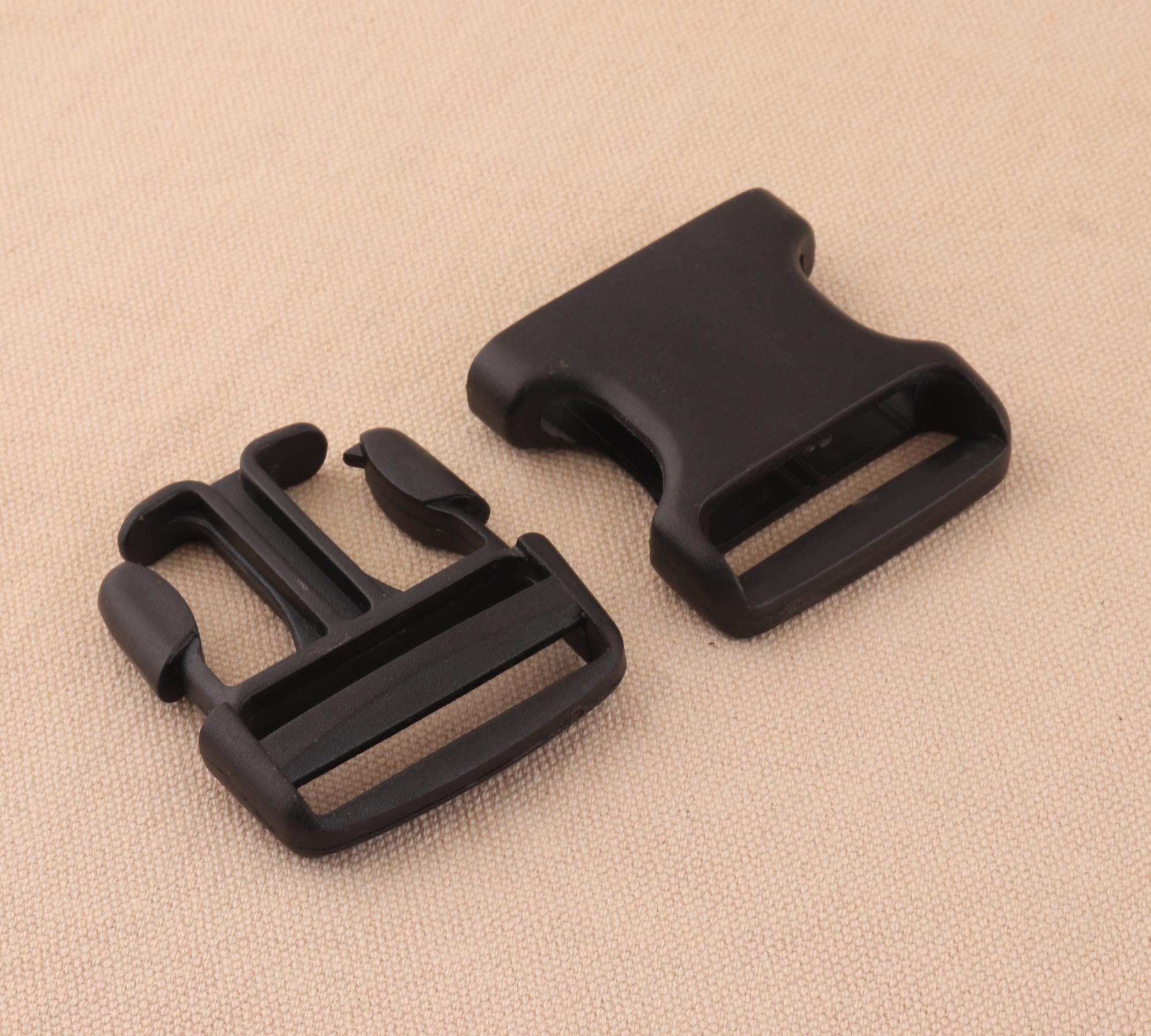 6pcs Black 1 1/2 Adjustable Plastic Buckle Quick Side | Etsy
