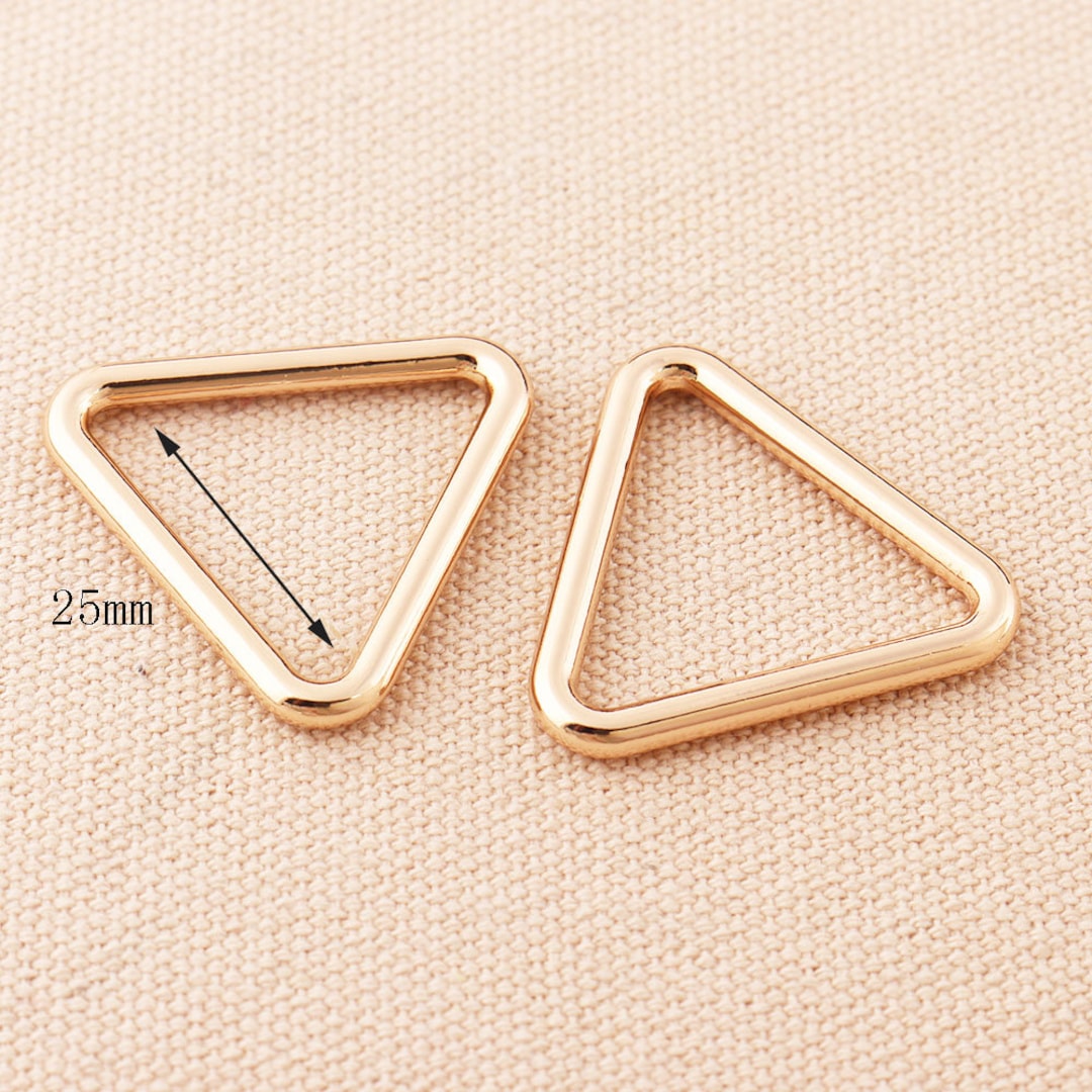 1inch Triangle Slide Buckle Metal Strap Keeper Leathercraft Bag Belt ...