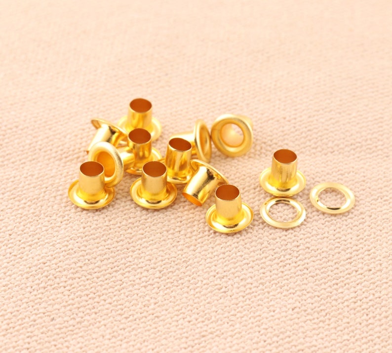 100pcs Gold Eyelets Grommets 8mm4mm6mm Grommet Eyelet with | Etsy