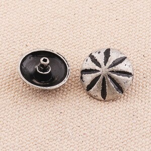 20pcs Flower Concho Rivets Antique Silver Plated Conchos Studs - Etsy