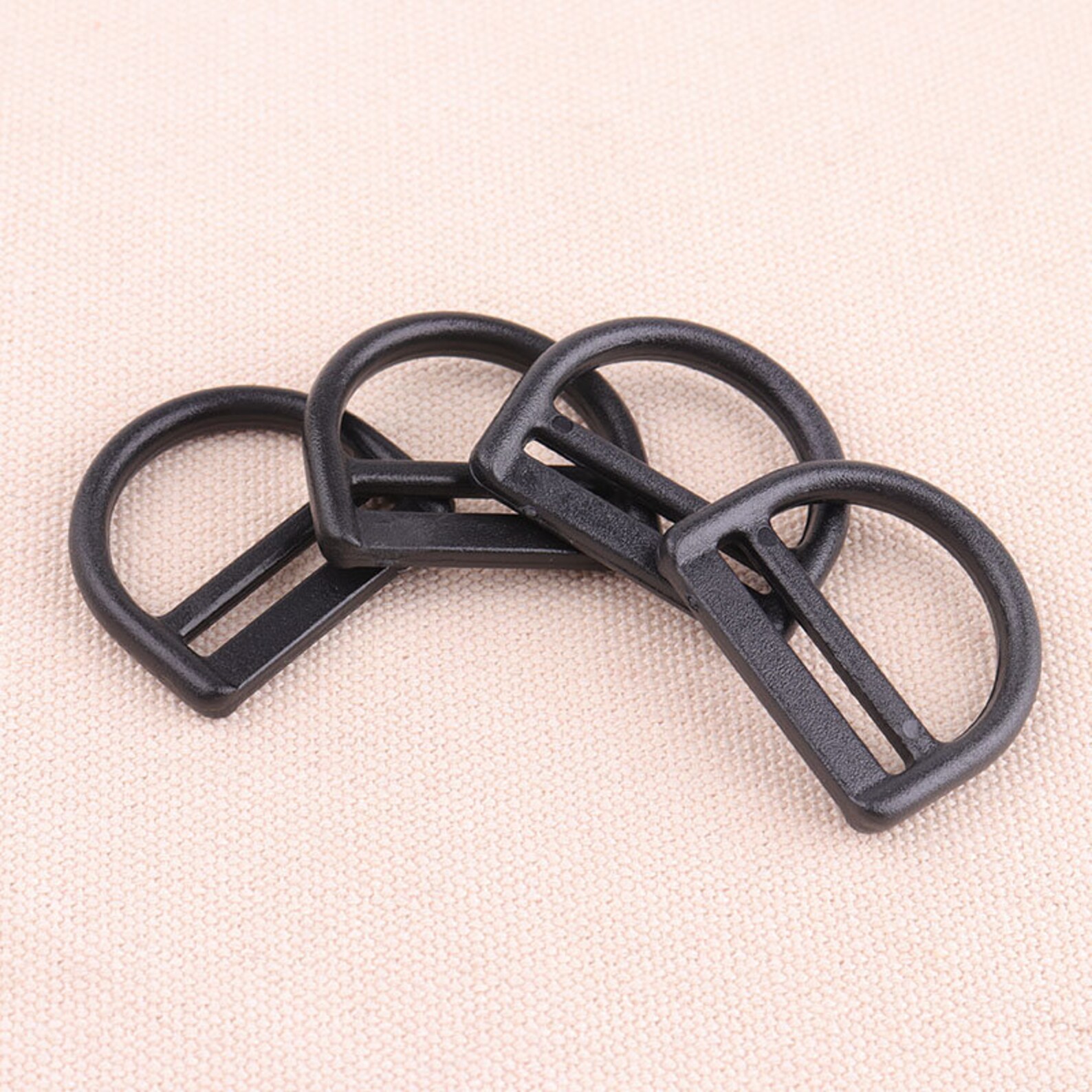 6pcs Double bar Black plastic adjuster plastic adjustable | Etsy