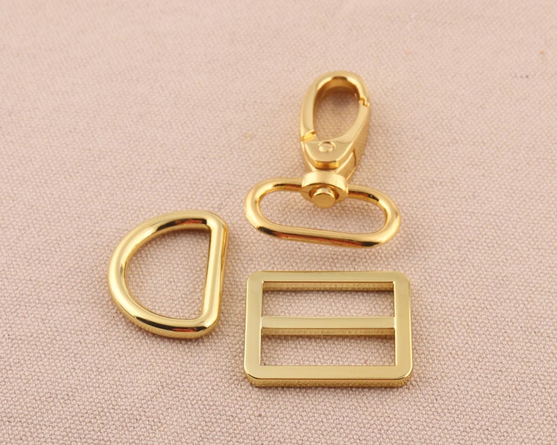 1 Set 25mm 1inch Swivel Clasp Snap Hook Metal D Ring Dee Ring - Etsy