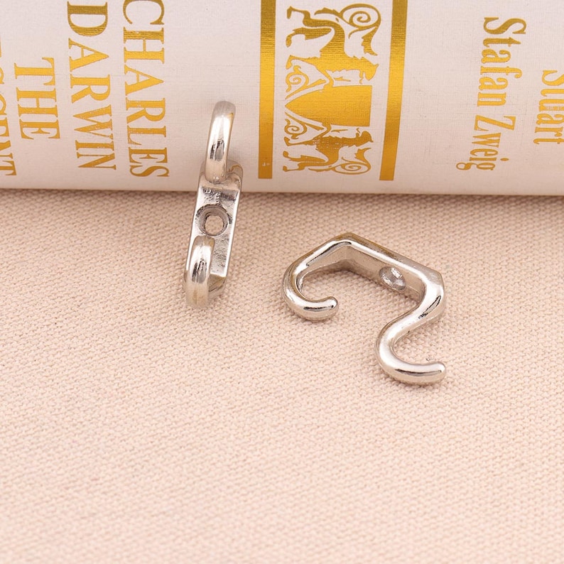 Decorative Hooks Wall Hanger Silver Wall Hooks Small Hangers - Etsy