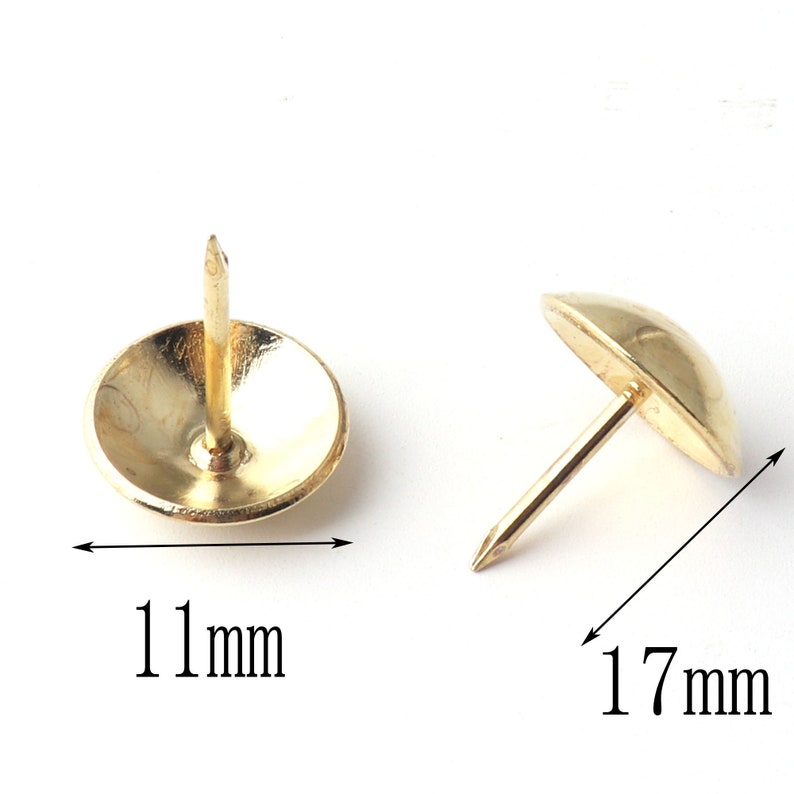 Upholstery Tacks Nailhead Tacks 11mm Rivets Vintage Upholstery - Etsy