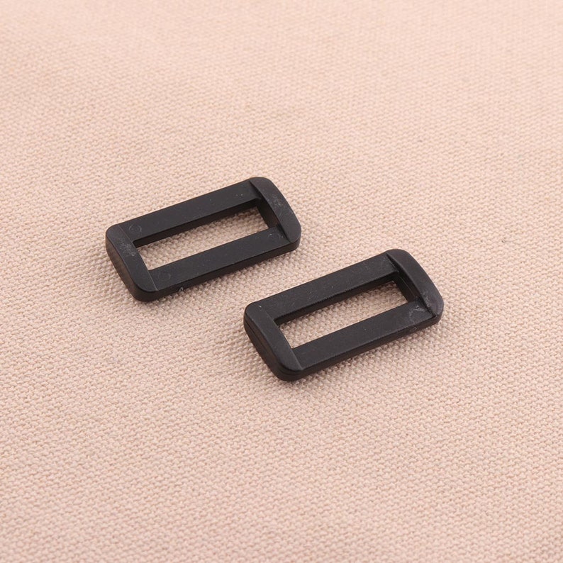 10pcs Black Rectangle Plastic Ring for 25mm Webbing Loop - Etsy