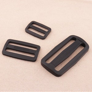 Black Adjuster Slide Buckle Bag Strap Adjustable Rectangle Buckles Bag ...