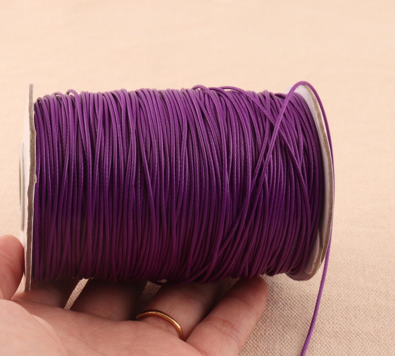 20/50/100yards Waxed Cord 1.0mm Waxed Rope multicolor making | Etsy