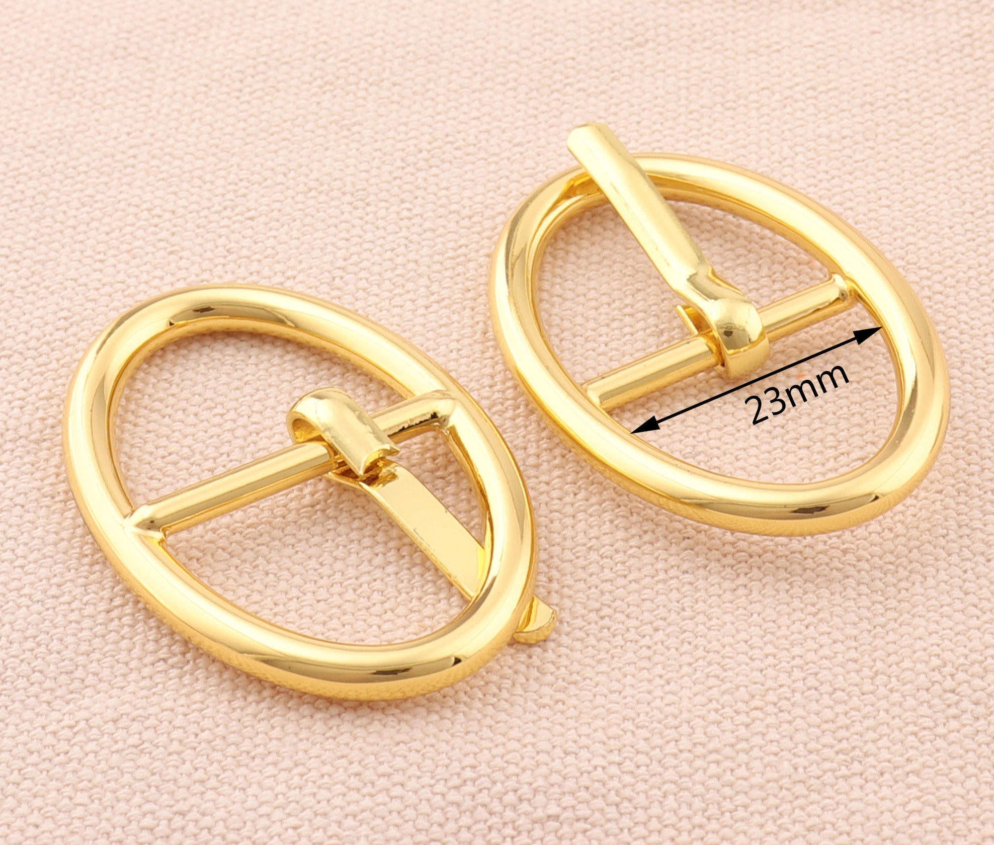 10pcs Gold oval bucklesMetal strap buckle purse buckle center | Etsy