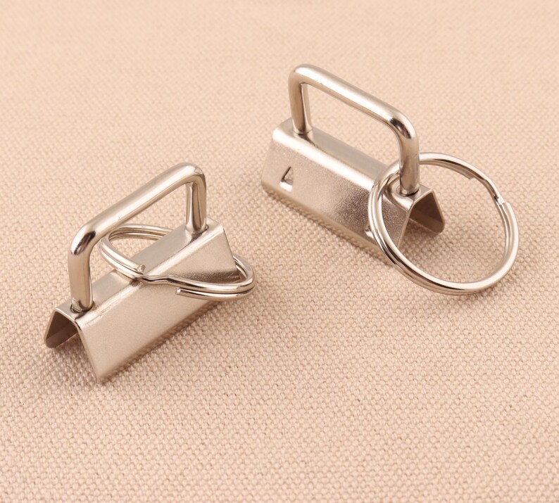 12pcs Nickel Plated Color Key Fob Hardware Metal 30mm With Key - Etsy