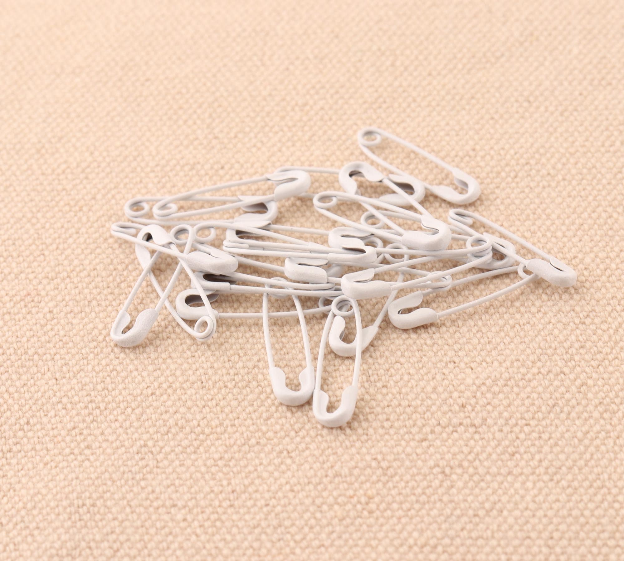 200pcs White Color Safety Pins Stitch Markers Brass Material - Etsy