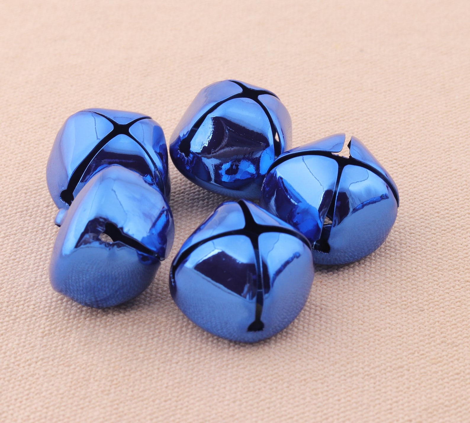 30pcs Large Blue Color Cross Jingle Bells 28mm Charm Bells - Etsy