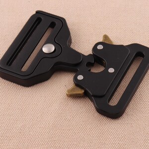 Black Color Metal Quick Side Slide Release Buckle 44mm Inner Strap for ...