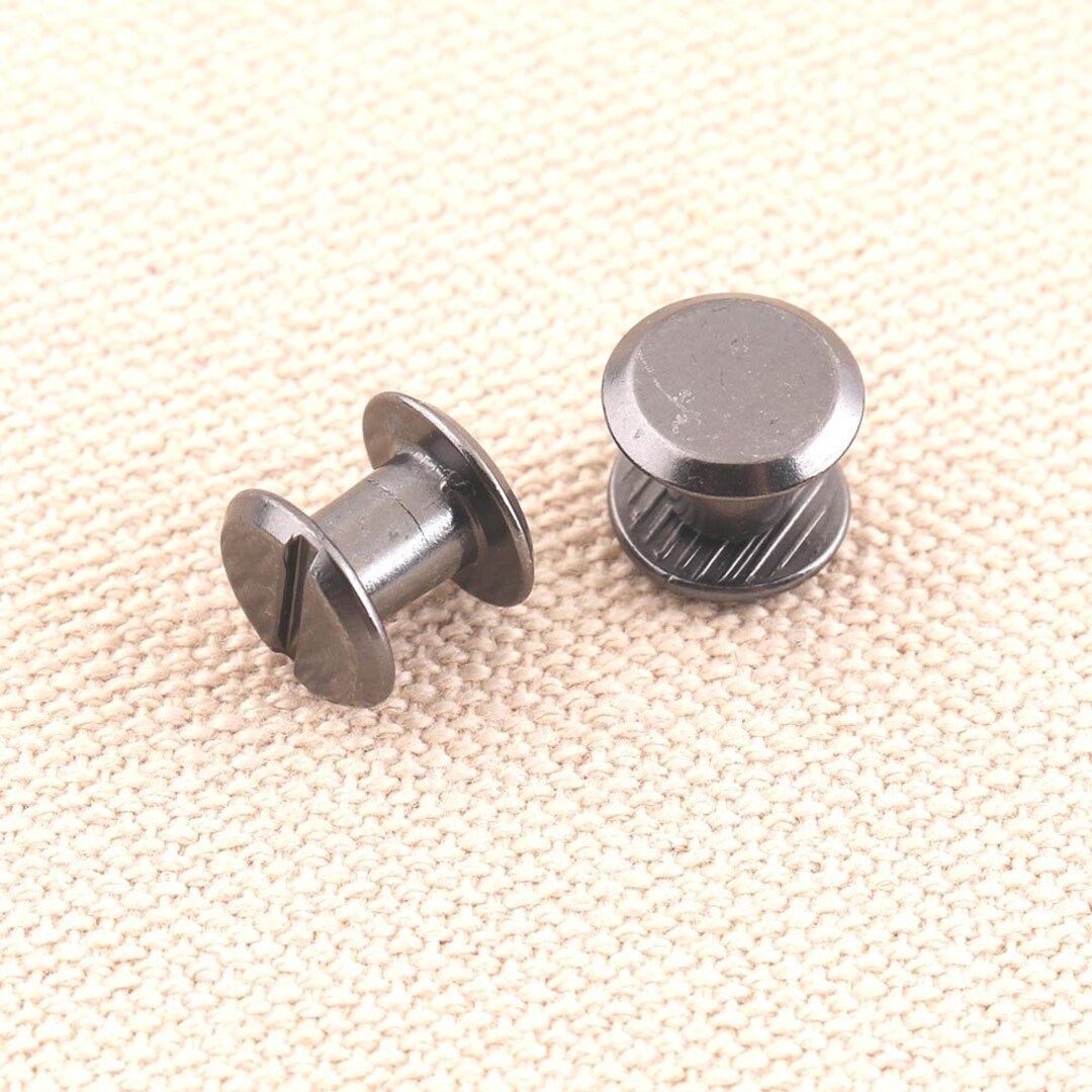 13*10mm Black Solid Screw Rivets Screws Studs,screw Back Studs,bag ...
