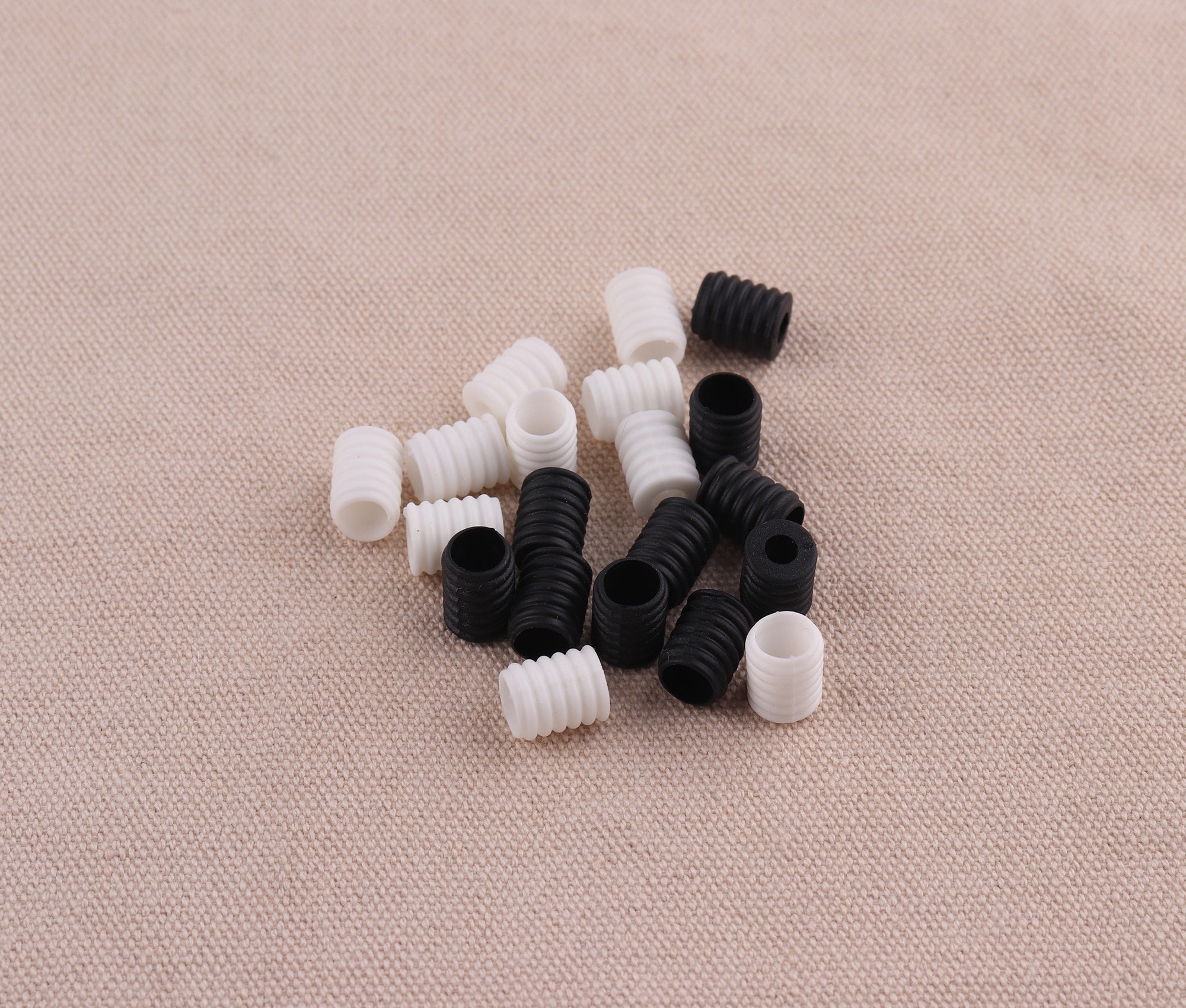 Uxcell 50pcs White Cord Locks Plastic Cord Locks - 50 Piece Spring ...