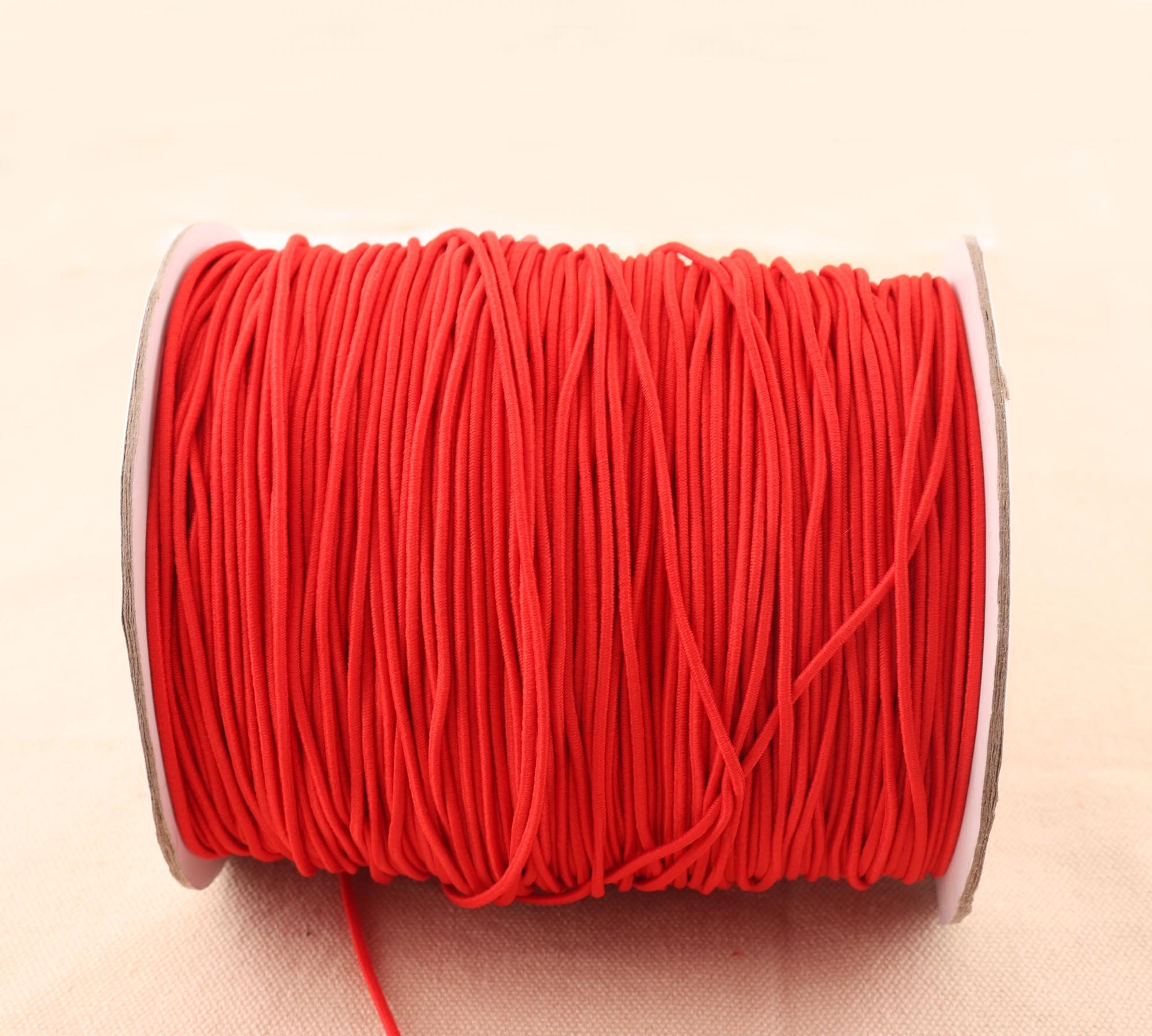 1.5mm Elastic Rope Cord Red Color Elastic Beads Cordstretch - Etsy