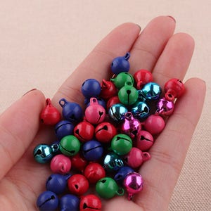 50pcs Jingle Bells Small Bells Colorful Bells 10mm Christmas - Etsy