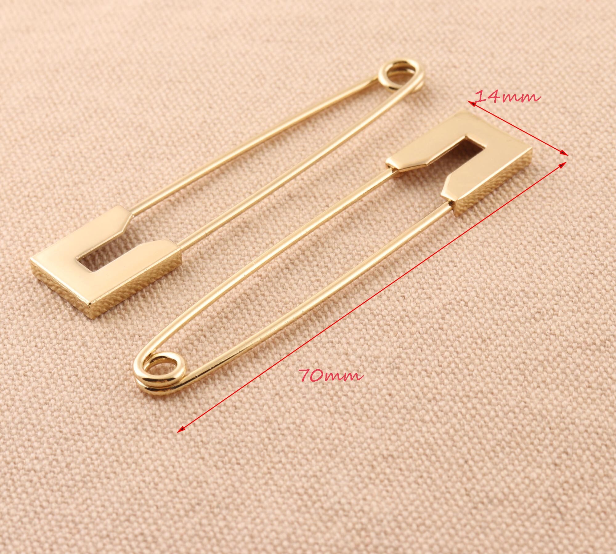 Safety Pin Rose Gold and Gold Color Brooch Pins Shawl Pins - Etsy