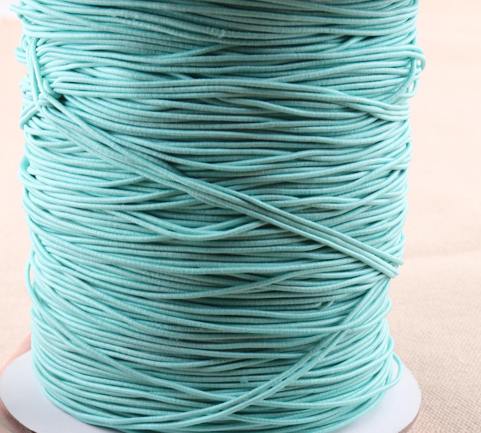 1.0mm light blue color elastic beads cordstretch elastic | Etsy
