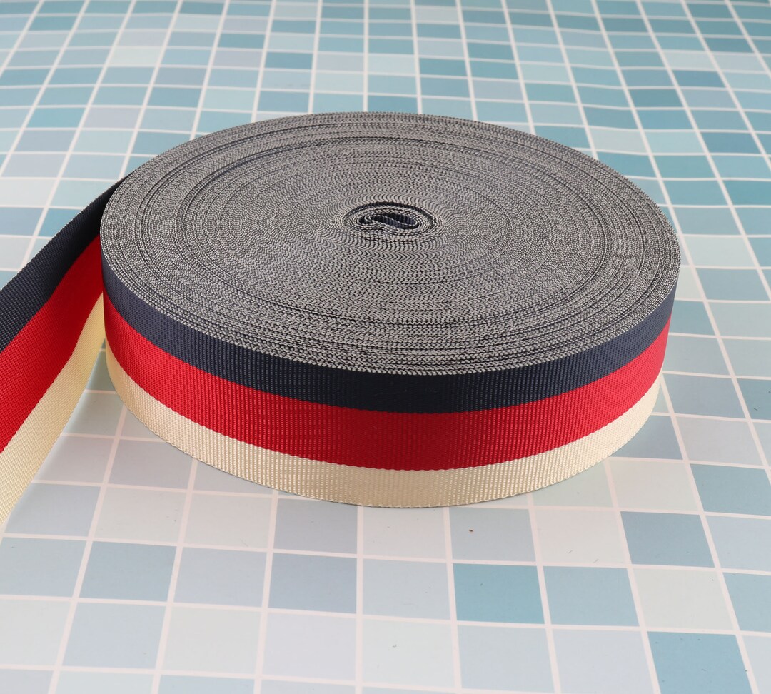 38mm Stripe Thin Soft Webbing 1 1/2"wide Nylon Webbing for Bag Garment ...