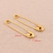 50mm Gold Color Label Pins Long Brooch Pins Safety Pins for - Etsy