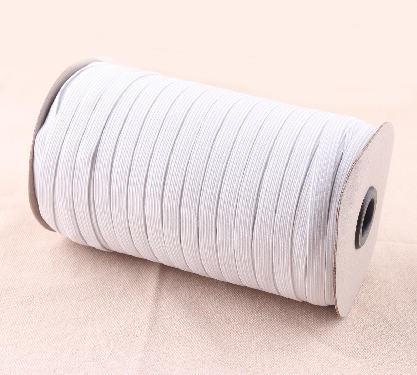 8mm White Color Sewing Elastic Band High Elastic Flat Rubber Band Waist ...